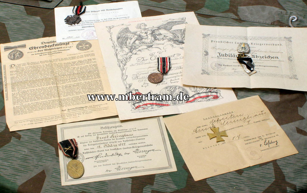 Orden, Urkunden: Ehrendenkm. Landw. DA, Ehrenkr., Kyfh. | 11560