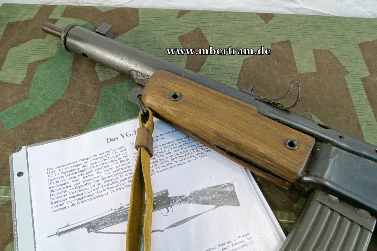 Extrem seltene Deko Gustloff-Volkssturm MP 507, Mai 45 !! , Stgw. 44 ...