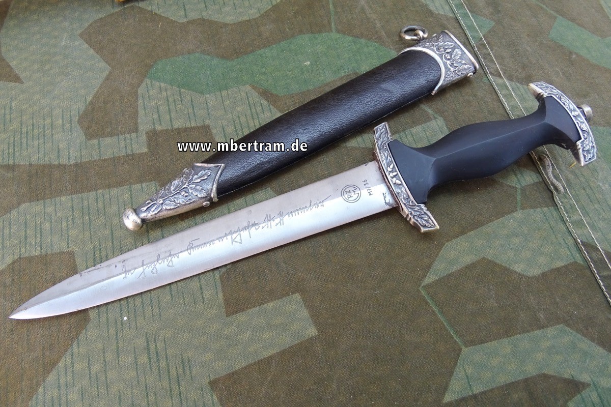 Alte Replik: SS Ehrendolch M 33 mit Eichenlaubdecor und Himmler Ätzung ...