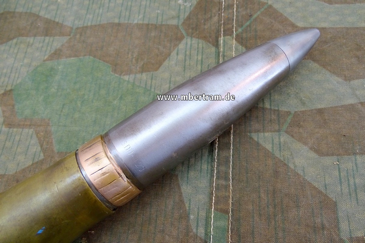 Deko 40 mm Bundeswehr Munition mit Mesing Hülse | 16815
