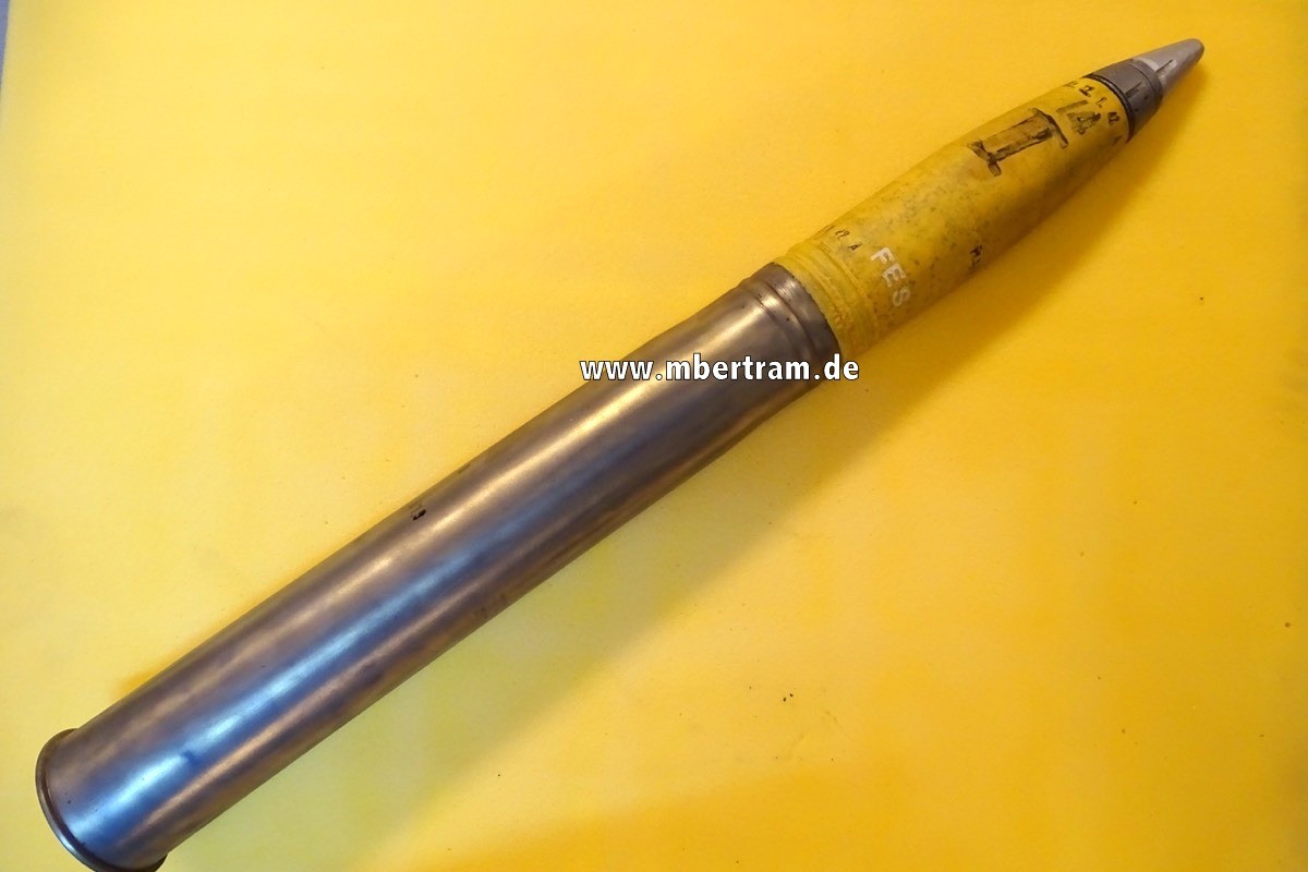 8,8 cm Flak 18 Deko Granate, vermessingte Stahlhülse, Geschoss, S 30 ...